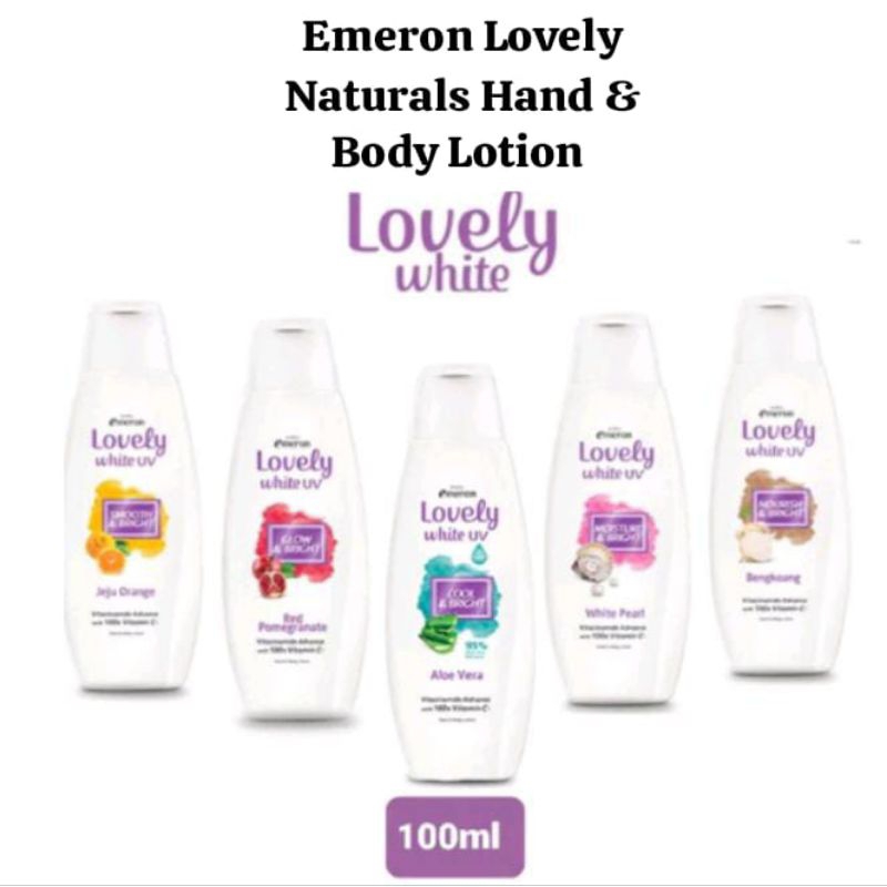 Jual Emeron Lovely Naturals Hand & Body Lotion 100ml | Shopee Indonesia