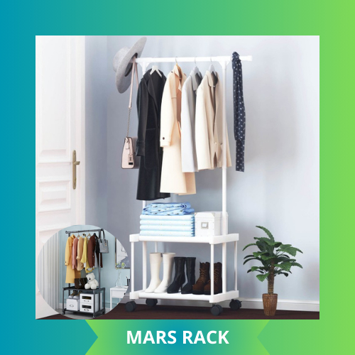 Jual RAK GANTUNGAN SERBAGUNA RODA / MARS RACK, STAND HANGER SINGLE 2 ...
