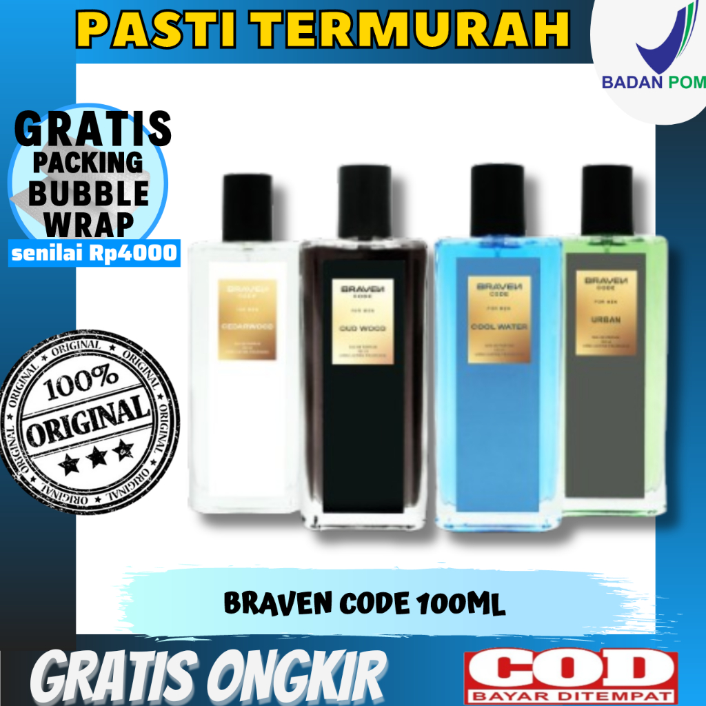 Jual Parfum Braven Code Series 100ml EDP Pria Minyak Wangi Tahan Lama ...