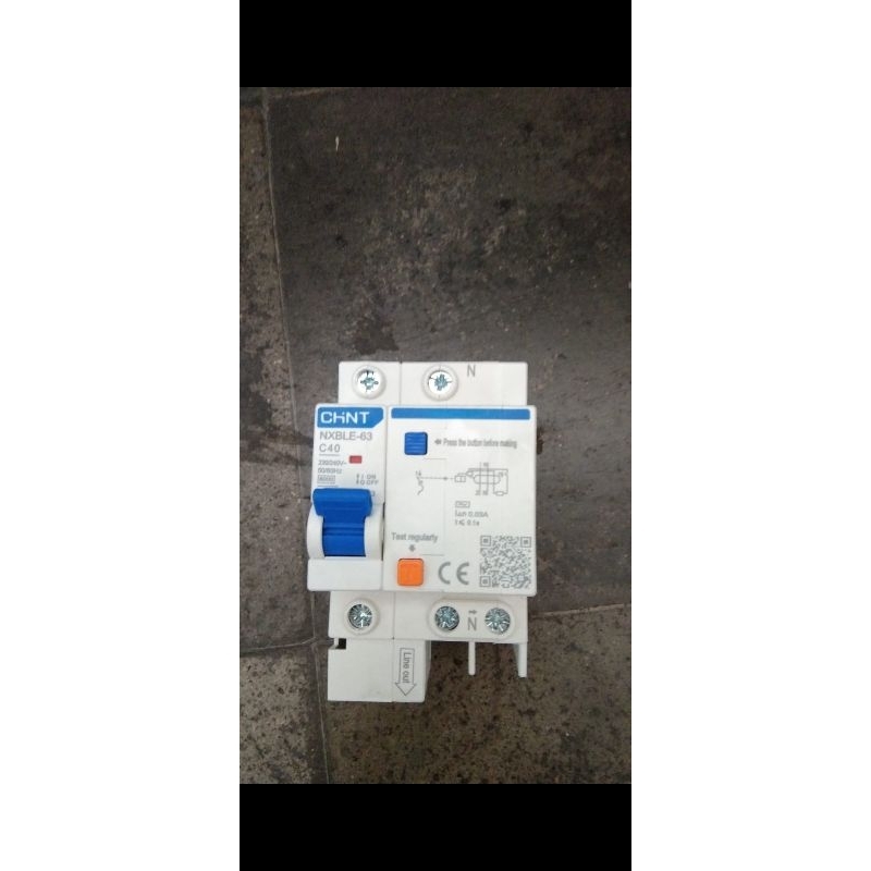 Jual Elcb / mcb / rcbo 1 phase 40 a chint | Shopee Indonesia