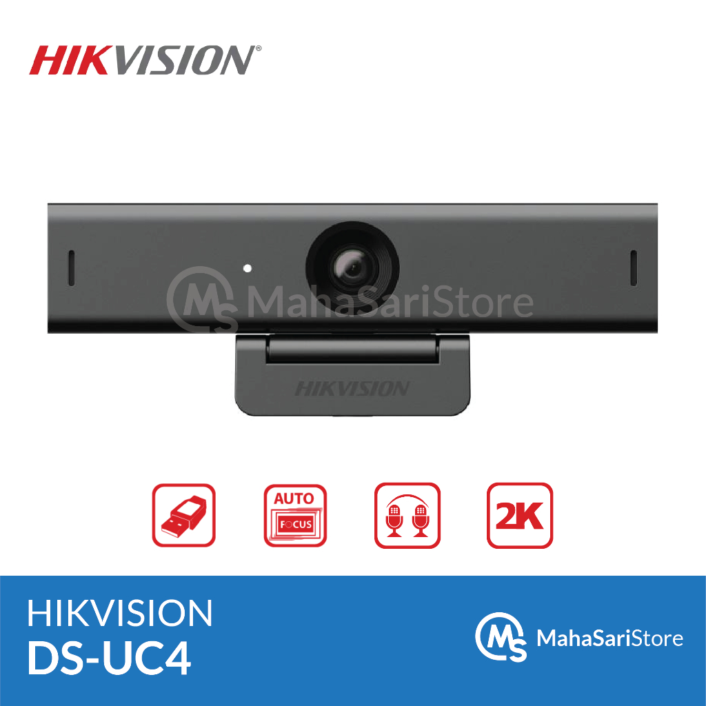 Jual Hikvision DS-UC4 Webcam 4MP 2K Video Conference Cam Web Camera ...