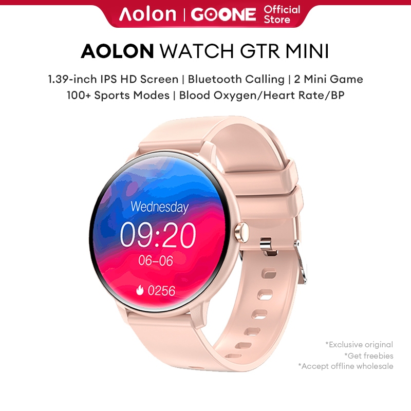 Jual Aolon 2024 GTR Mini Smart Watch WoMen Bluetooth Call Jam Running ...