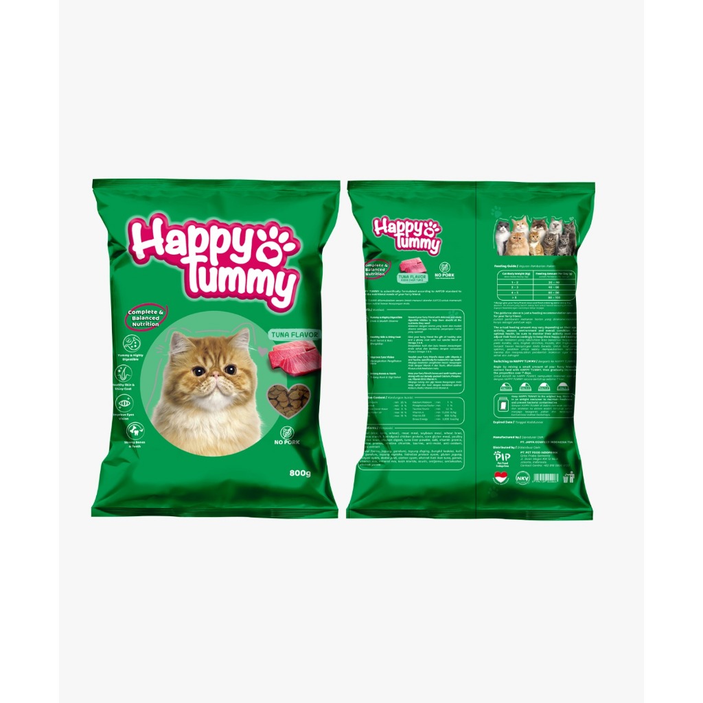 Jual Happy Tummy Cat 20Kg makanan untuk kucing dewasa 800gram x 25 pcs ...