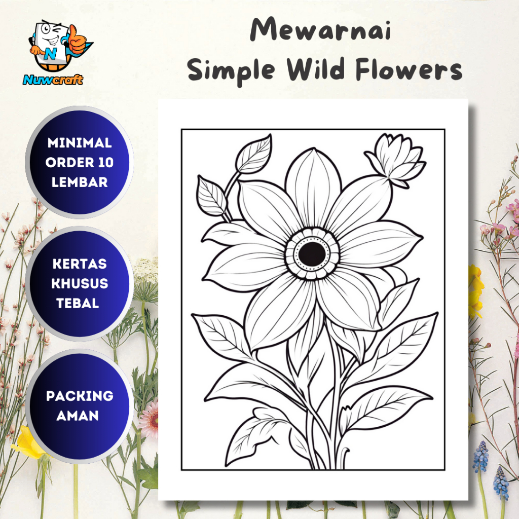 Jual Nuwcraft KERTAS MEWARNAI / COLORING / KERTAS GAMBAR / MEWARNAI ...