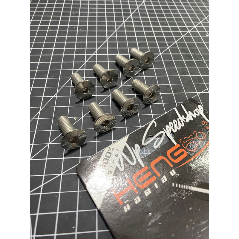 Jual baut disc stenlis m8 x 20 model spiral dan buta original heng ...