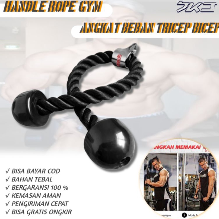 Jual KODE A49K Alat Olahraga Fitness Dirumah Rope gym Pull Down Ropes Pull Up Resistance band ...