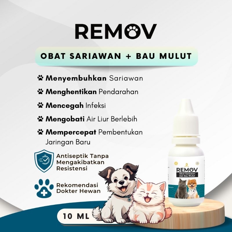 Jual REMOV Obat Sariawan dan Bau Mulut Anabul 10 ML | Shopee Indonesia