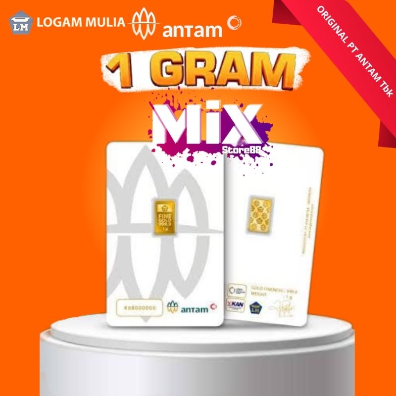 Jual Antam 1gr Emas Antam Logam Mulia 1gr LM Antam 1gr | Shopee Indonesia