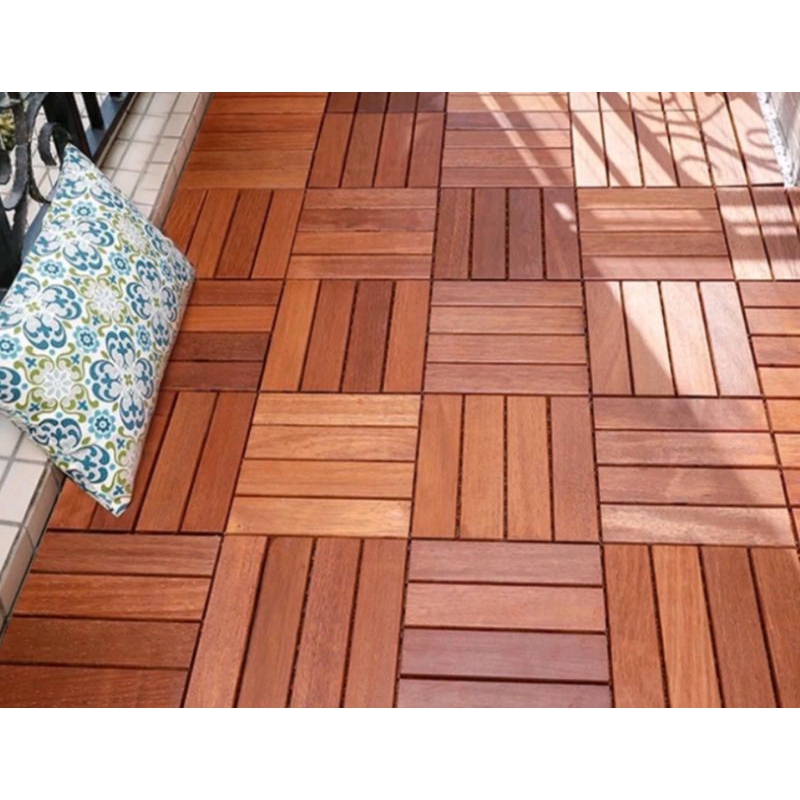 Jual TERMURAH decking tile Garden tile motif salur bongkar pasang kayu ...