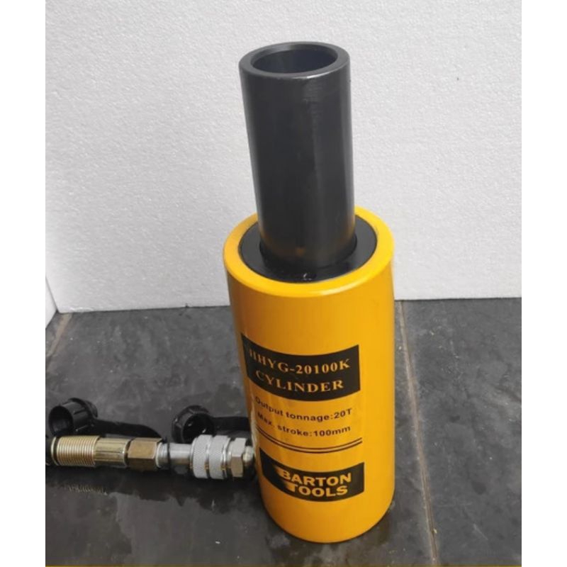 Jual Hydraulic Cylinder Hollow Plunger 20Ton Stroke 100Mm Hidrolik Silinder 20 Ton Hollow ...