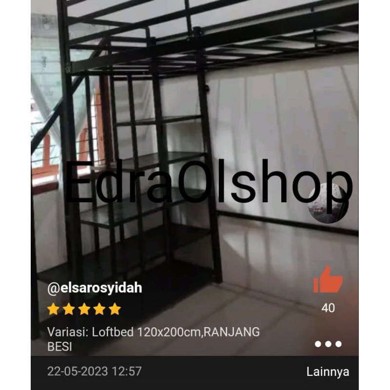 Jual Loft bed ranjang mezzanine tingkat besi kolong susun atas ...