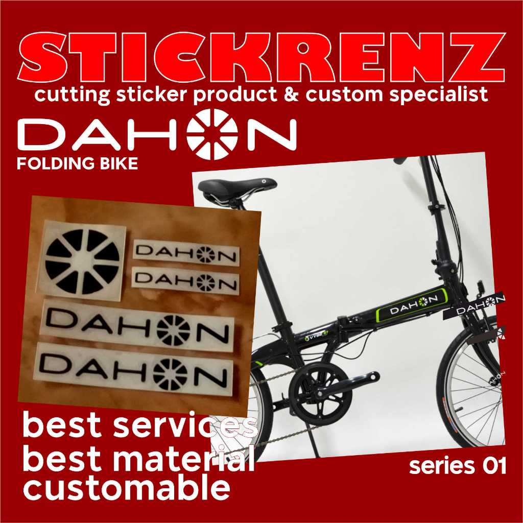 Jual Cutting Sticker Stiker Frame Sepeda Lipat Dahon 01 Custom | Shopee ...