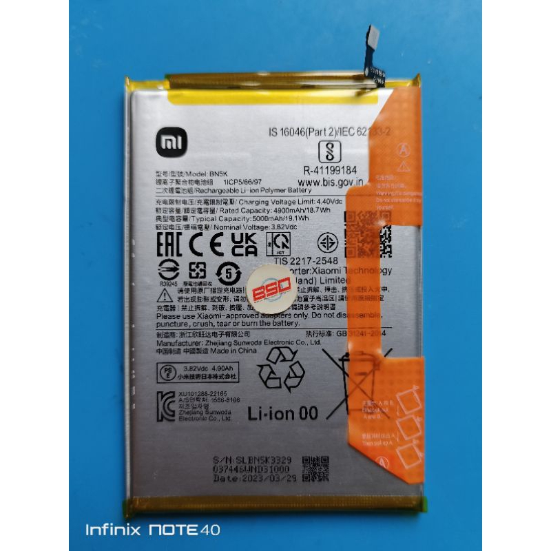 Jual Baterai Xiaomi Redmi 12C BN5K Original Copotan | Shopee Indonesia