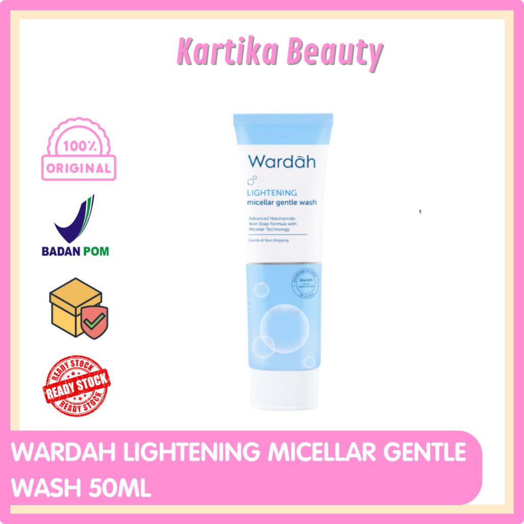 Jual WARDAH LIGHTENING MICELLAR GENTLE WASH 50 ML - SABUN CUCI MUKA ...
