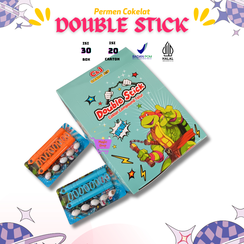 Jual PERMEN DOUBLE STICK COKELAT BOX ISI 30 | Shopee Indonesia