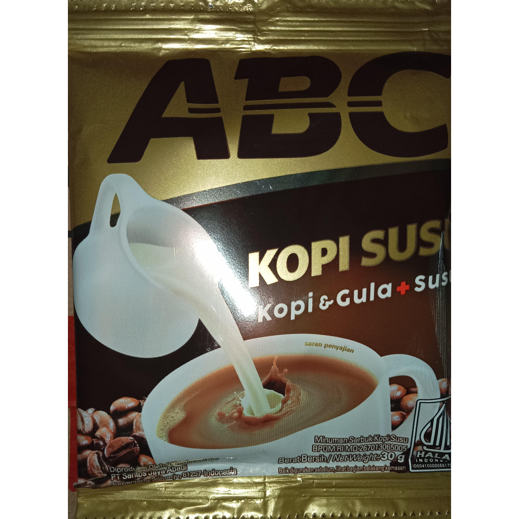 Jual Kopi Susu ABC 1 renceng 10 sachet | Shopee Indonesia
