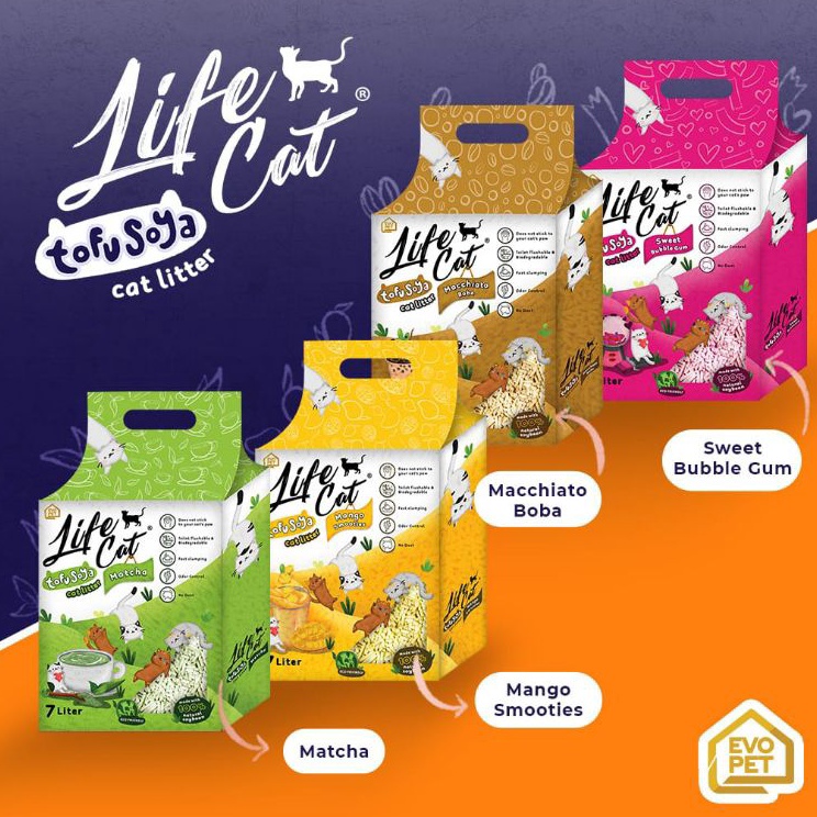 Jual Pasir Tofu Soya LIFE CAT 7Liter All variant pasir promo tofusoya ...