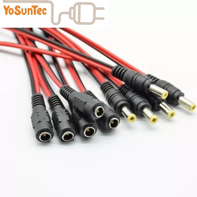 Jual Kabel Konektor DC 12V Power Supply Male Female Jack Soket Adaptor ...