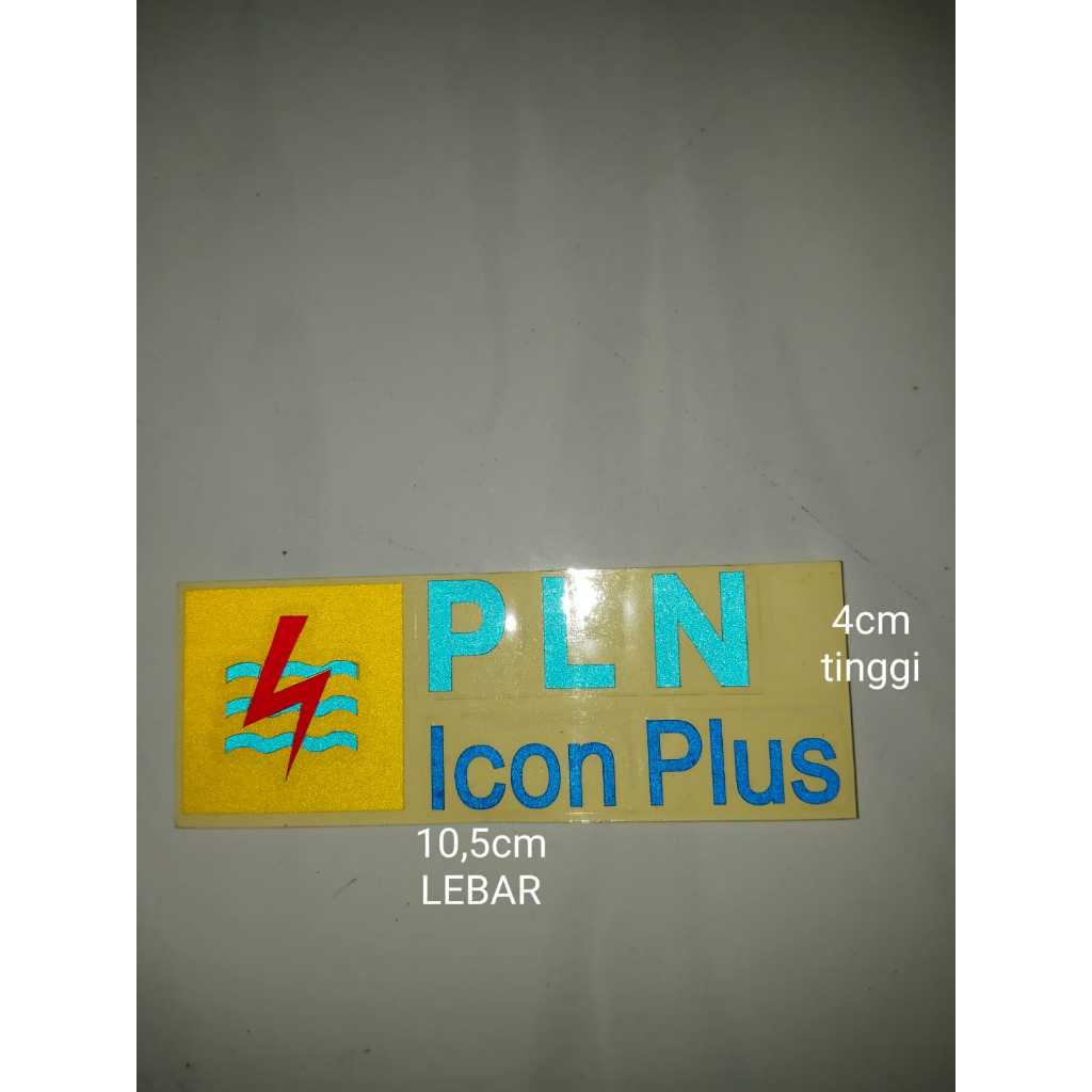 Jual STICKER PLN IKON PLUS/STIKER SIGN/STICKER HURUF TIMBUL TERMURAH ...