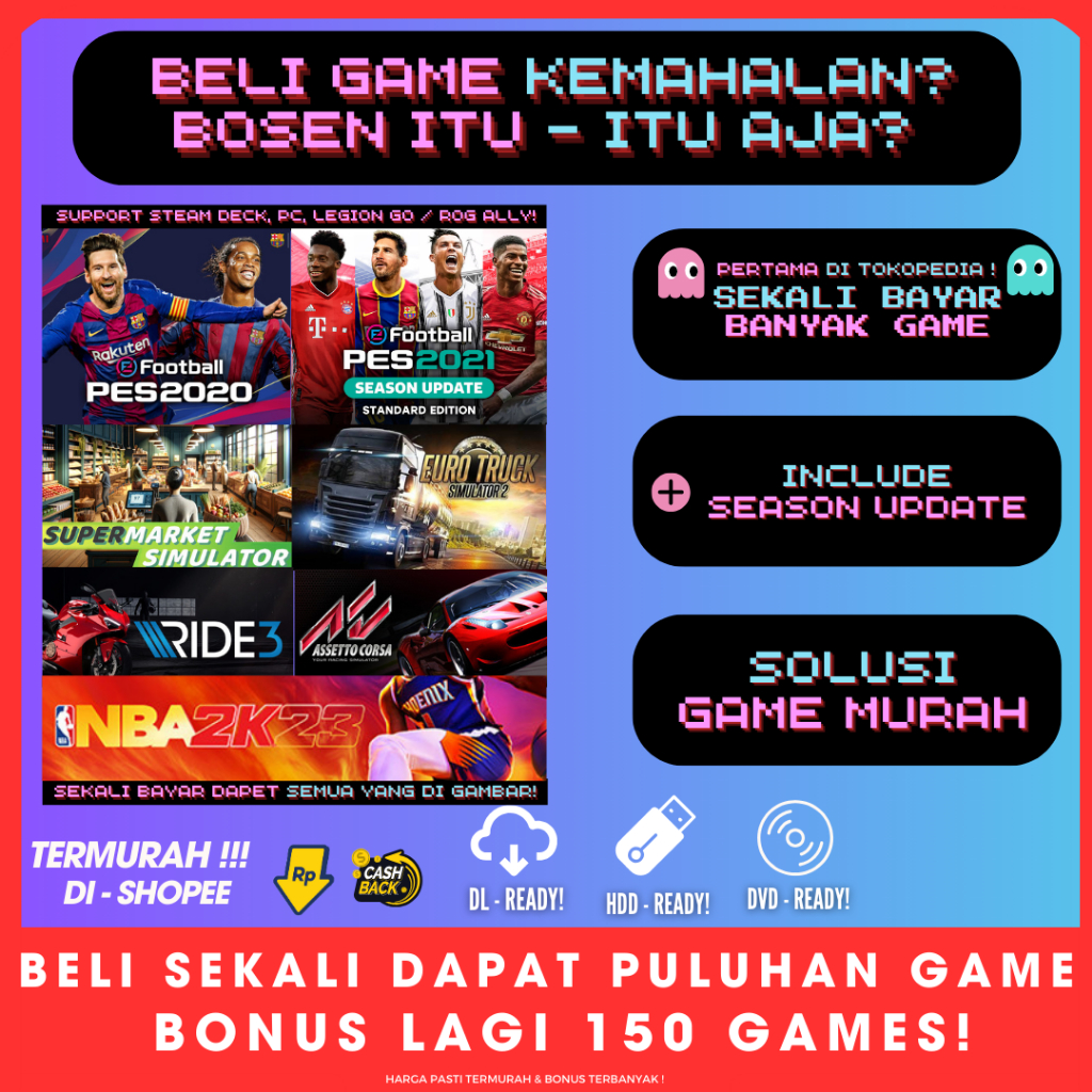 Jual PES 2021 SEASON UPDATE INCLUDE BONUS GAME ORIGINAL PC GAME ...