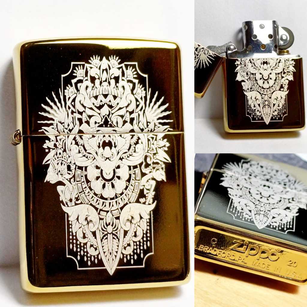 Jual korek api classic motif grapir satu suara original bahan kuningan ...