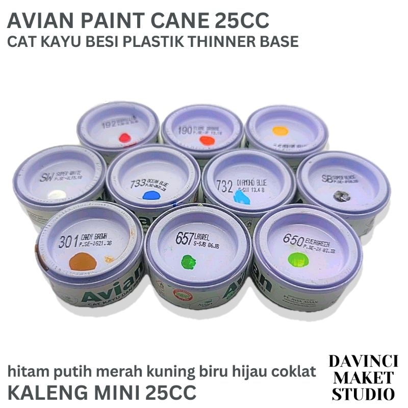 Jual Avian Paint Cat Kayu Besi - Cat Super Oil Base Kaleng 25cc ...