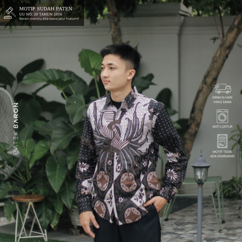 Jual Kemeja Batik Pria Katun Primisima Slimfit Lapis Furing Hero ...