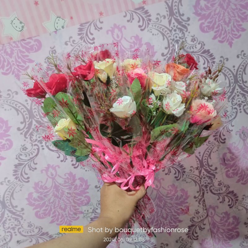 Jual BUKET BUNGA MAWAR 1 TANGKAI/ SINGLE ROSE / BUNGA PLASTIK / BUNGA ...