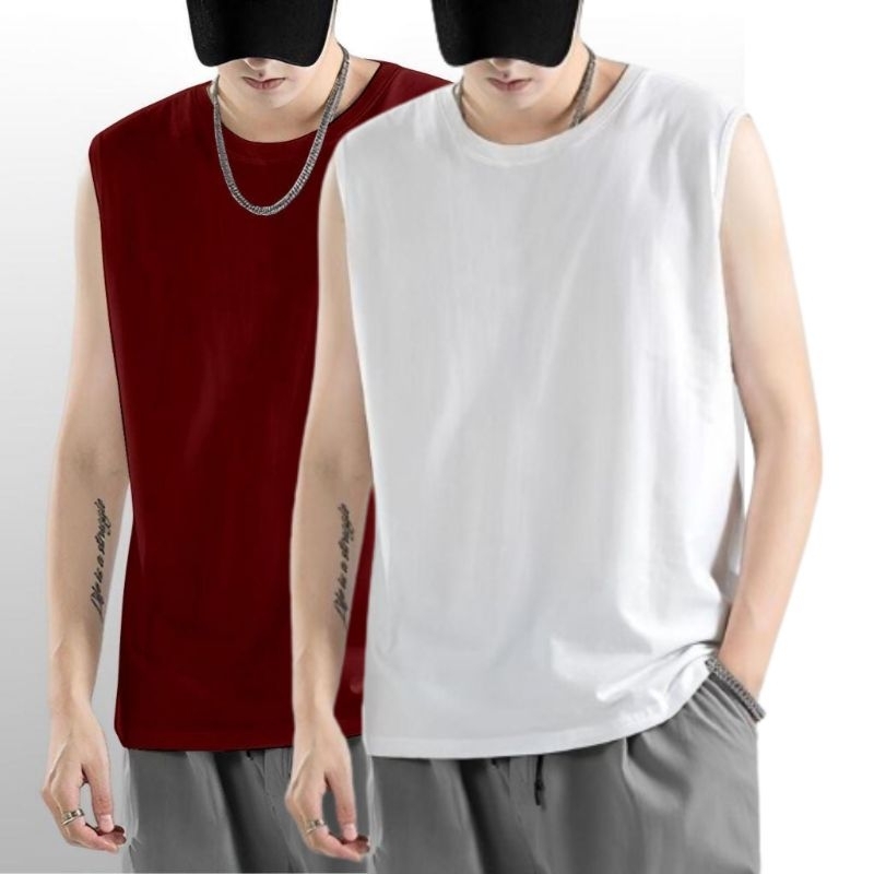 Jual Paket Hemat 2 pcs Baju Singlet Pria Polos Terbaru/Singlet keren ... Jual Paket Hemat 2 pcs Baju Singlet Pria Polos Terbaru/Singlet keren ...