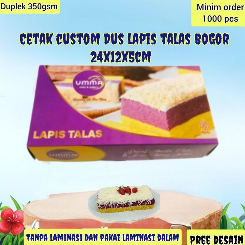 Jual cetak custom box lapis talas bogor 24x12x5cm minim 1000pcs ...