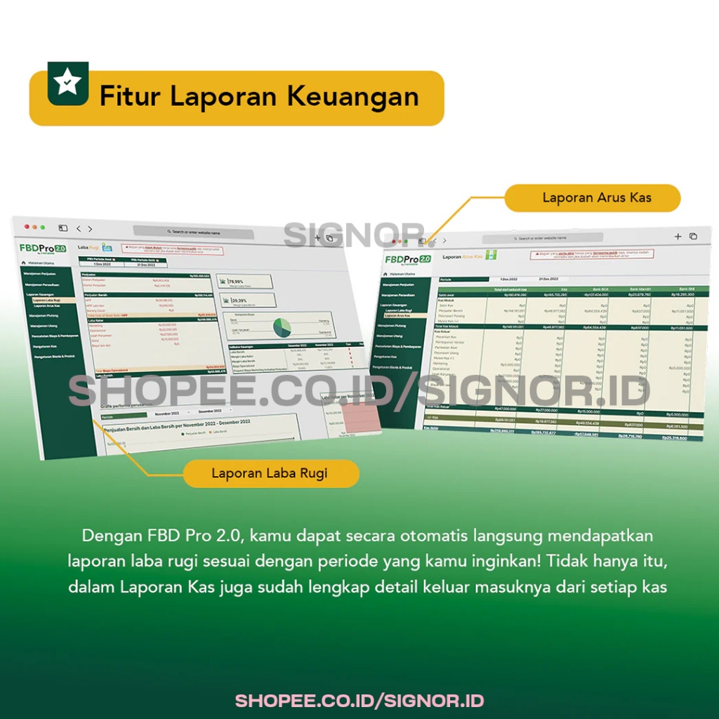 Jual [T073] Financial Business Dashboard Pro 2.0 (FBDPro) - Template Spreadsheet Excel Online ...