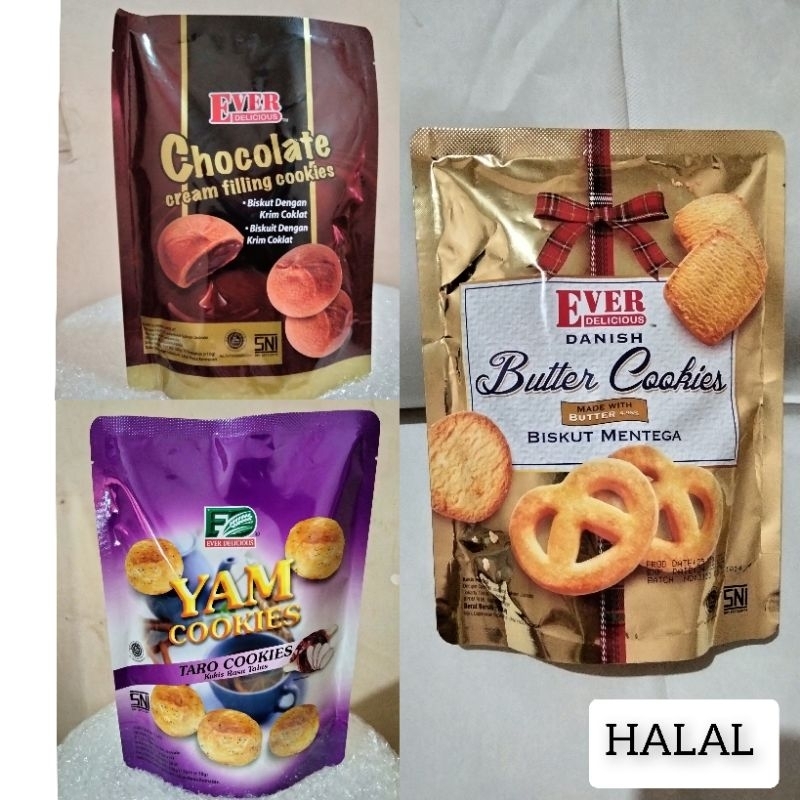 Jual Yam Cookies / Butter Cookies / Chocolate Cream Cookies / Biskuit ...