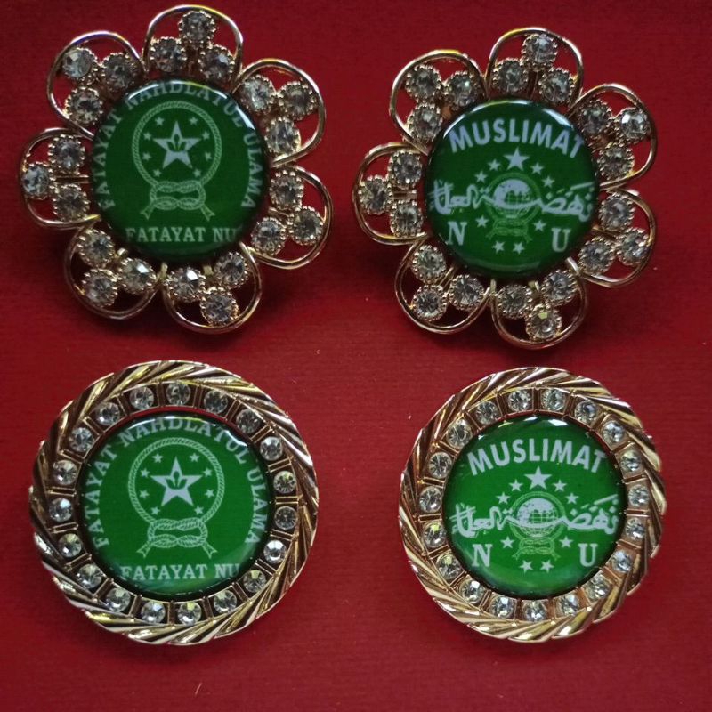 Jual Bross hijab' model mawar dan bulat Fatayat NU dan muslimat NU ...