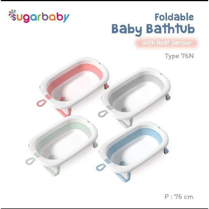 Jual SUGAR BABY F76 FOLDABLE BABY BATHUB WITH HEAT SENSOR Bak Mandi ...