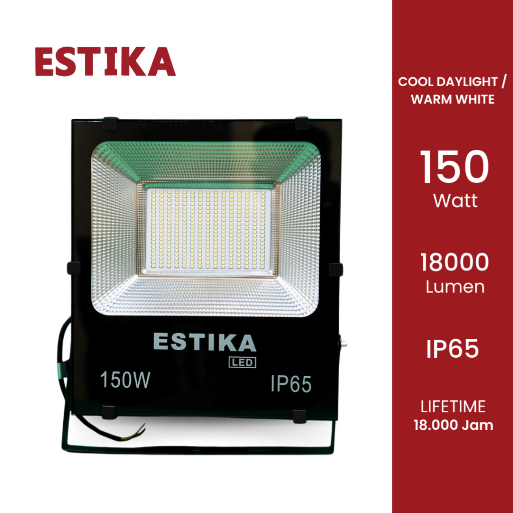 Jual ESTIKA Lampu LED Floodlight 150W EKD-FL-S / Lampu Sorot Outdoor ...