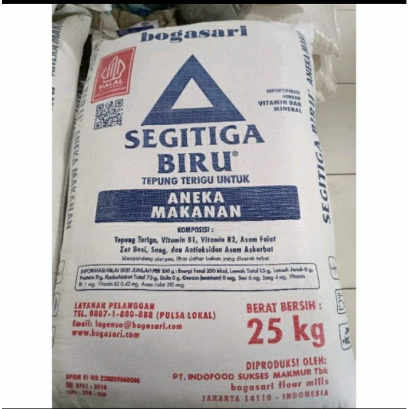 Jual Tepung terigu segitiga biru kemasan 25kg,,,HANYA UNTUK PENGIRIMAN ...