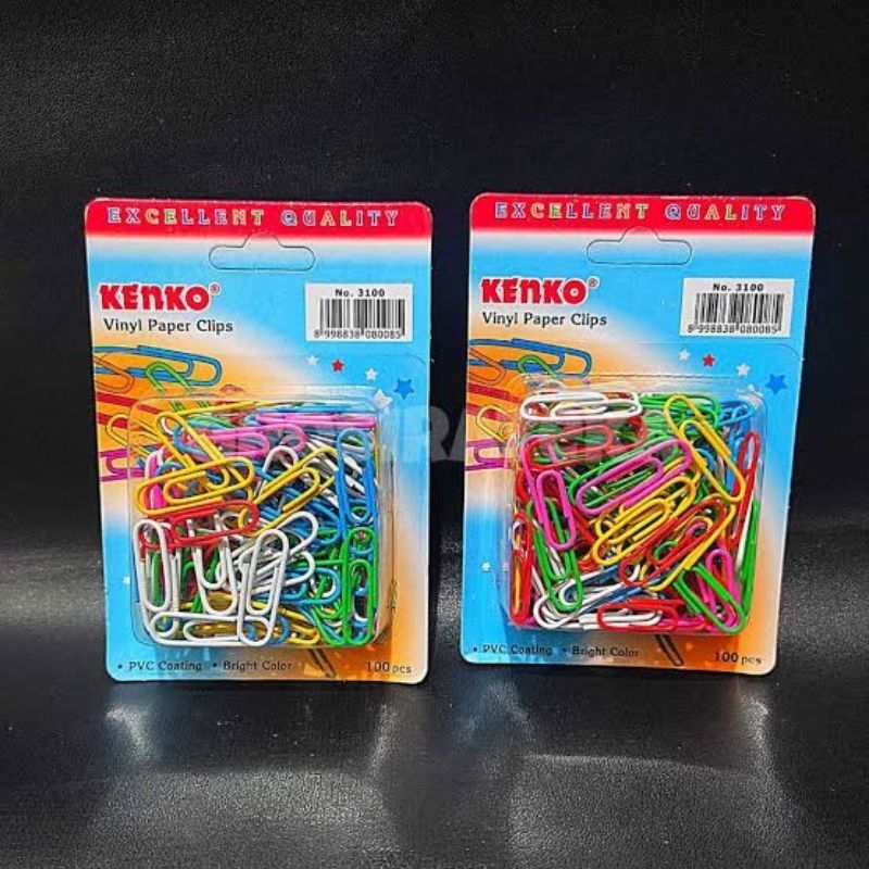 Jual PAPER KLIP KENKO MULTI COLOR KLIP KERTAS | Shopee Indonesia
