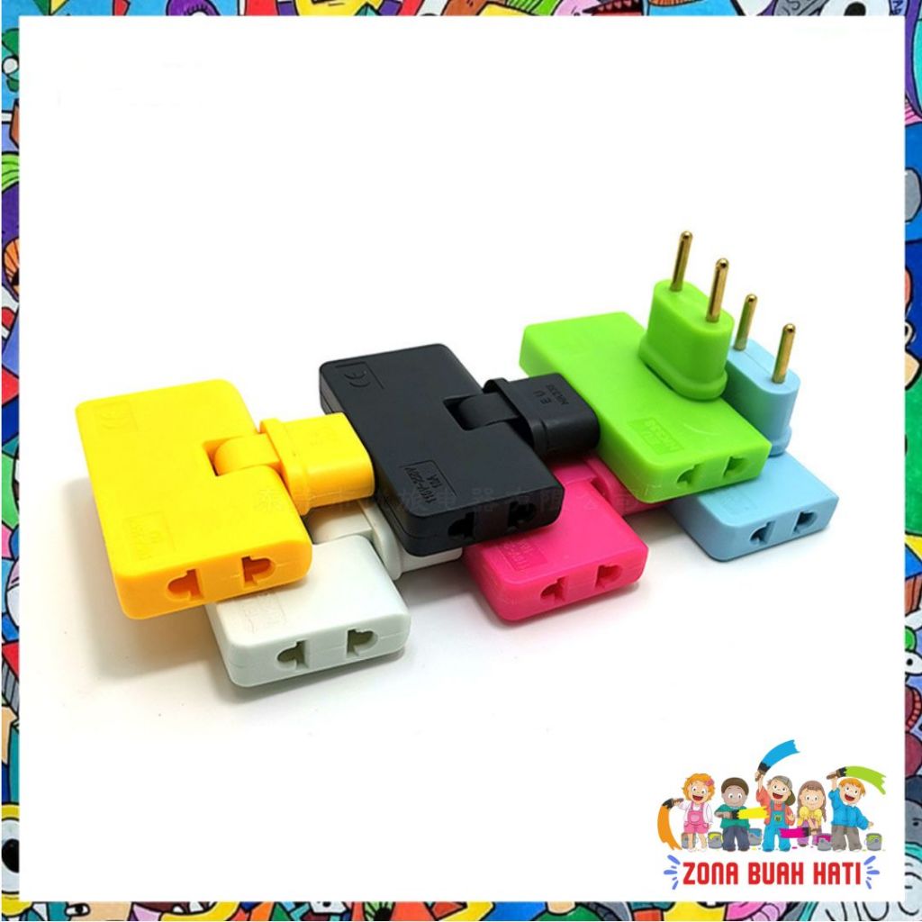 Jual ZBH 3in1 Power Socket Extension Plug Lipat Tambahan Lubang Stop ...