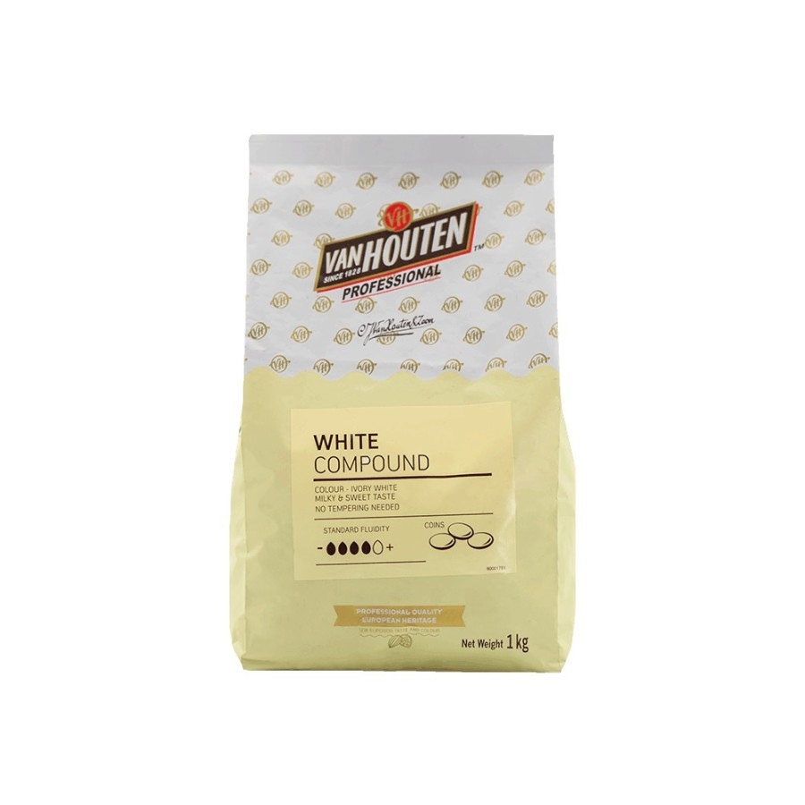 Jual White Chocolate Compound Coin Van Houten - REPACK | Shopee Indonesia