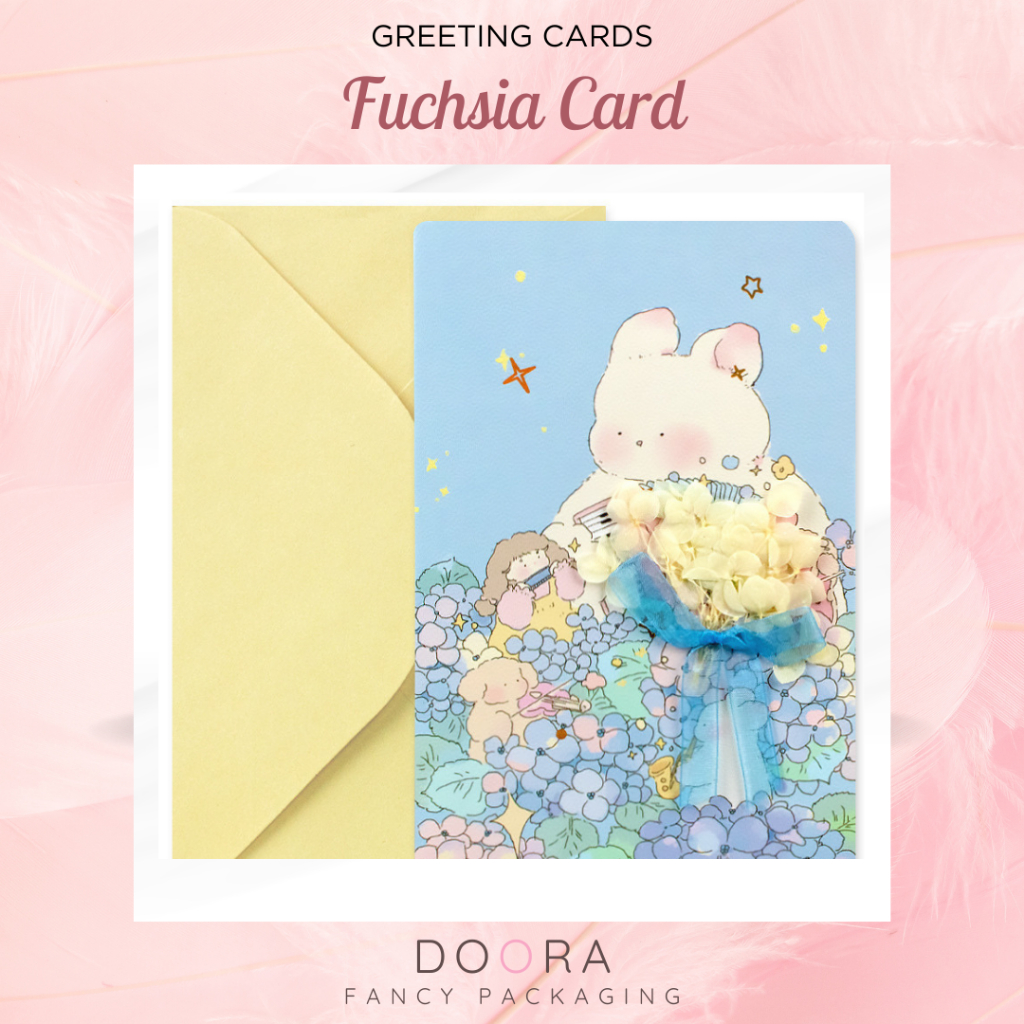 Jual Kartu Ucapan Greeting Cards Fuchsia Card | Shopee Indonesia