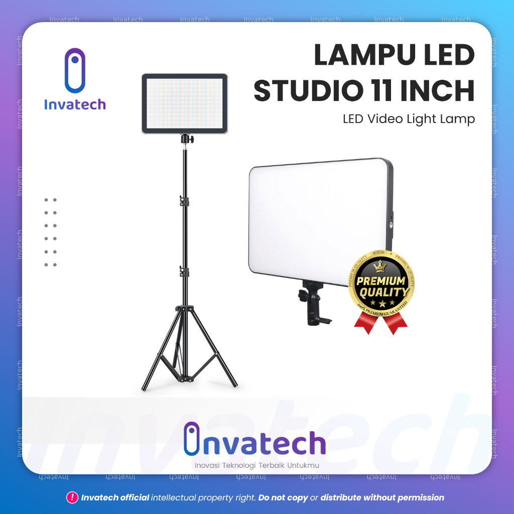 Jual Lampu Studio LED 11" Lampu Lighting Lampu Sorot Lighting Studio +Tripod Lampu Konten ...