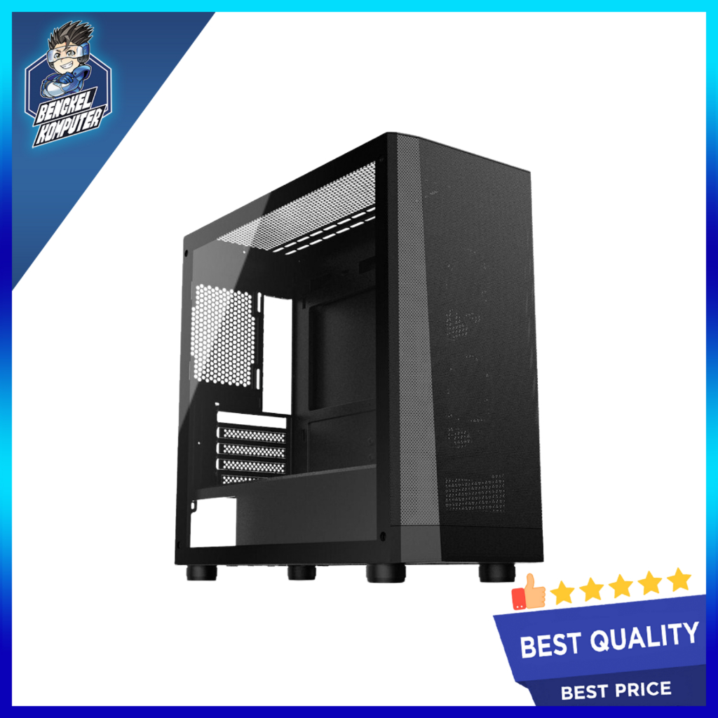 Jual CASING PC 3 POWER UP GAMING RAPTOR ELEGANCE BLACK INCLUDE 3 FAN ...