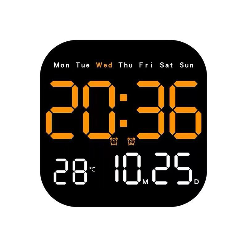 Jual Jam Digital Dinding Dan Meja LED Layar Besar Tampil Hari Tanggal ...