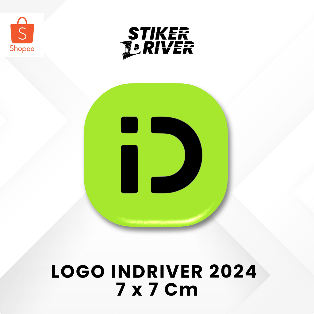 Jual STICKER STIKER INDRIVER LOGO 7 x 7 CM BARU 2024 | MOTOR MOBIL HELM ...