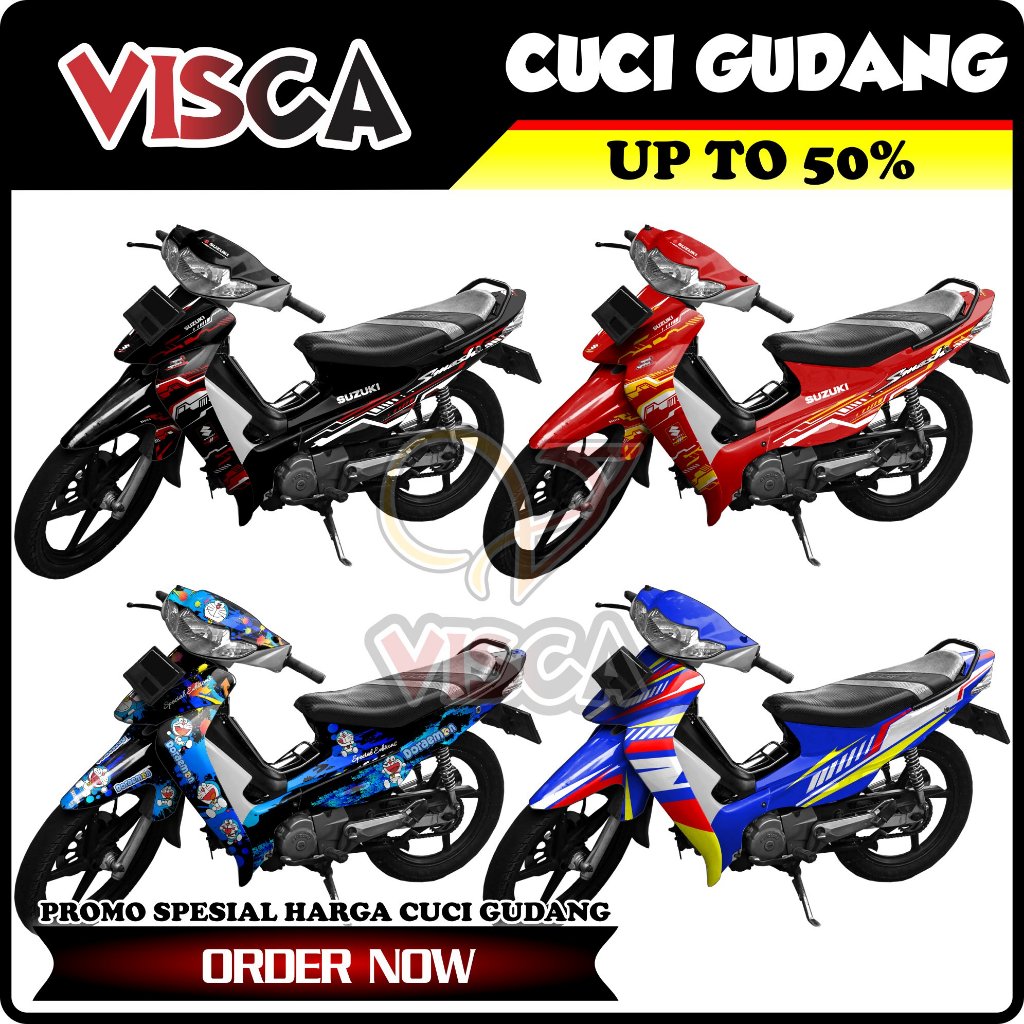 Jual 【CUCI GUDANG】Decal Smash 110 Lama Full Body Variasi Harga Murah ...