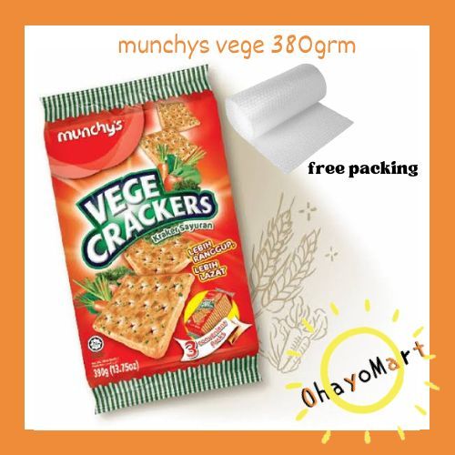 Jual Munchys Vege Crackers / Kraker rasa Sayur / Munchy's cracker 380g ...