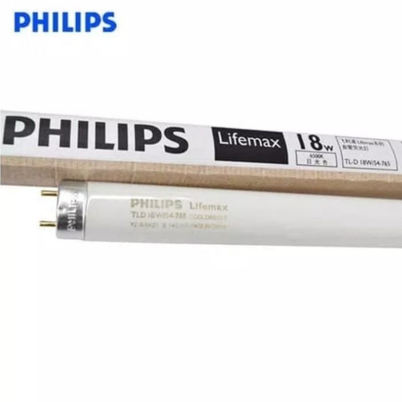 Jual PHILIPS LAMPU TL-D TL T8 NEON 10W 18W 36W PUTIH NON LED PHILIPS T8 ...