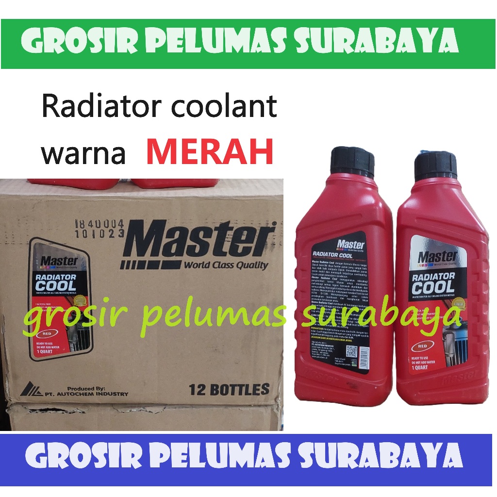 Jual MASTER Radiator Cool Anti rust corrosion Cairan pendingin Air ...
