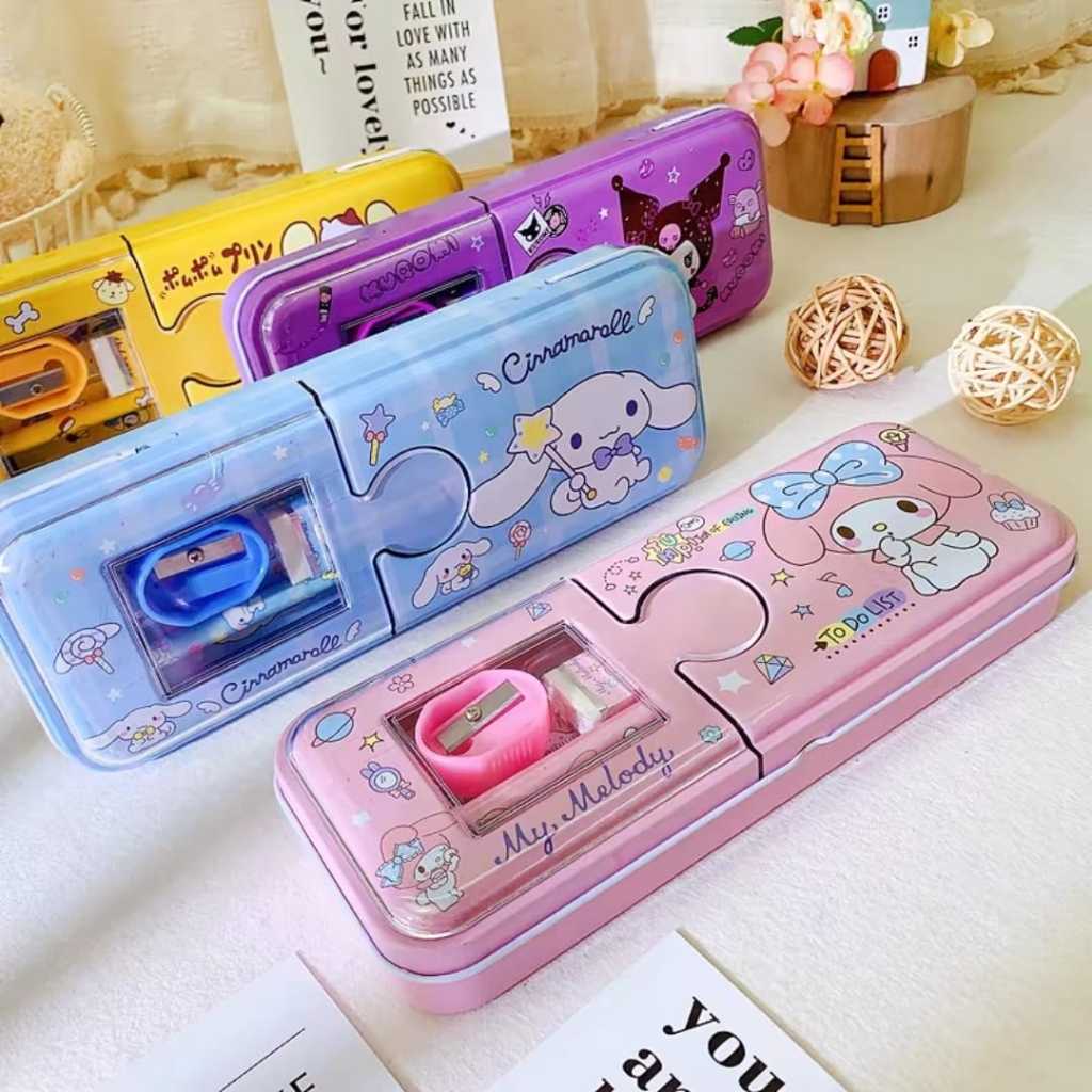 Jual Stationary Set / Set Alat Tulis Sanrio Tempat Pensil Bahan Kaleng ...