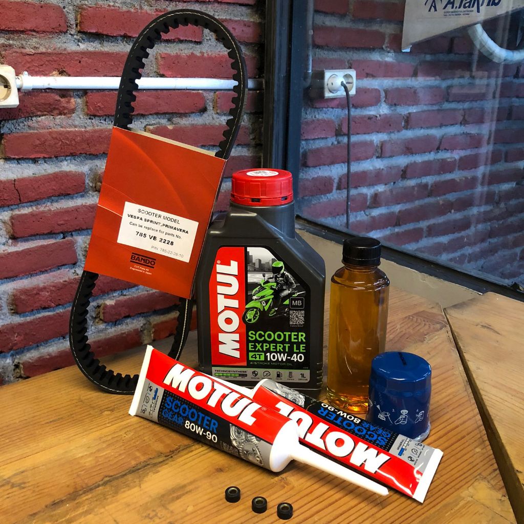 Jual PAKET JUMBO PAKET SERVICE OLI MESIN MOTUL EXPERT VESPA 3V/IGET ...